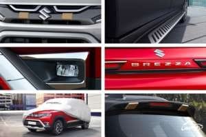 2022 Maruti Suzuki Brezza Accessories Detailed With Prices - GaadiFy