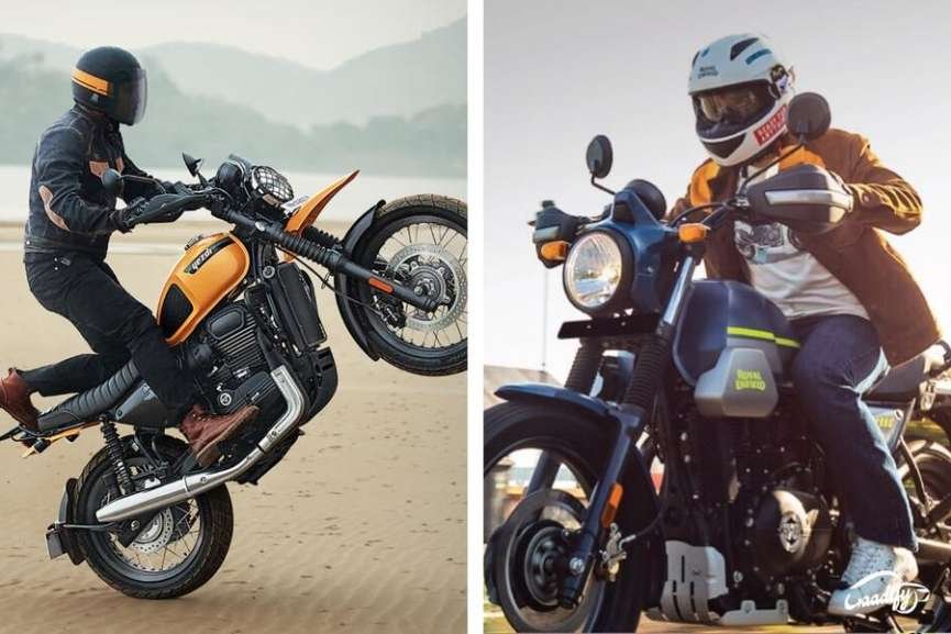 Triumph Scrambler 400 X vs Royal Enfield Scram 411 vs Yezdi Scrambler ...