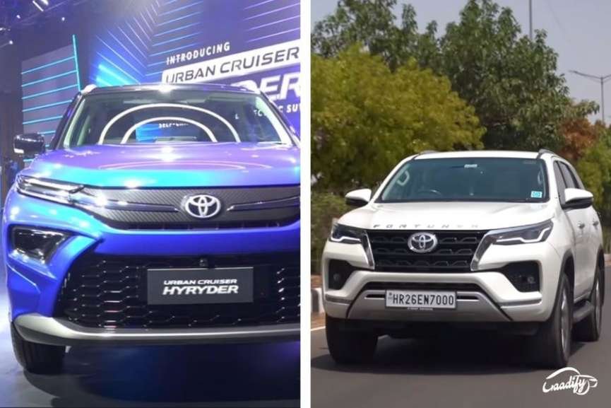 How Toyota Hyryder AWD Is Different From Fortuner 4WD System?
