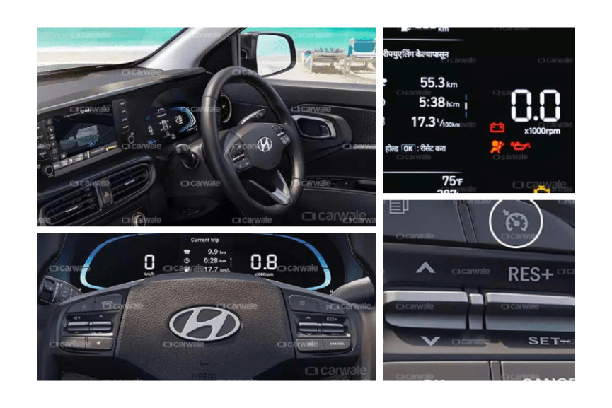 Hyundai Exter Interior Seen For The First Time