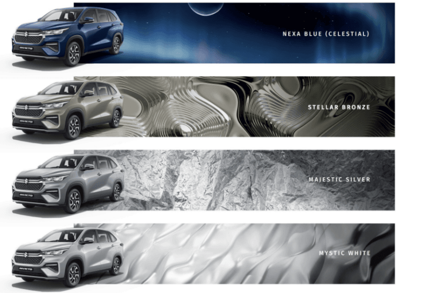 Maruti Suzuki Invicto All Colours Detailed In Images