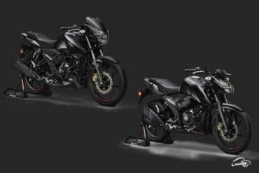 TVS Apache RTR 160 2V, 4V Black Edition Launched