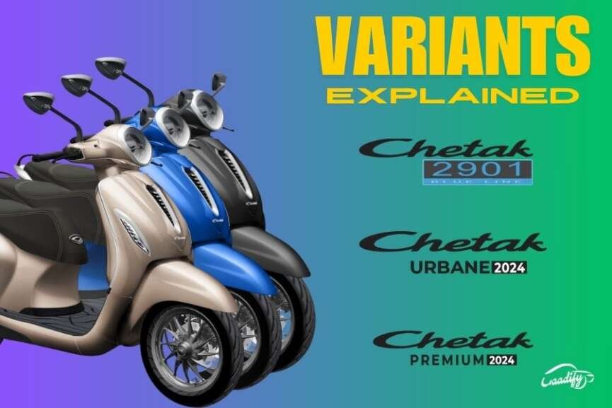 Bajaj Chetak Variant Breakdown: 2901 vs. Urbane vs. Premium