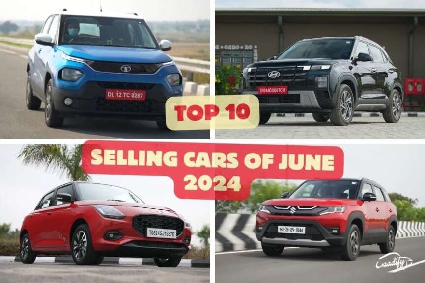 Top 10 Most Selling Cars & SUVs of June 2024