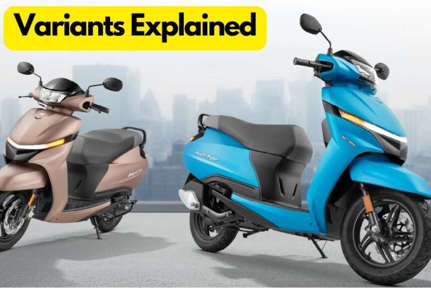 TVS Jupiter 110 variants explained - Drum, Drum Alloy, SmartXConnect ...