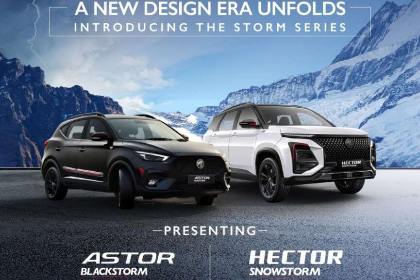 MG Hector Snowstorm Edition, Astor Blackstorm Edition Launched - GaadiFy