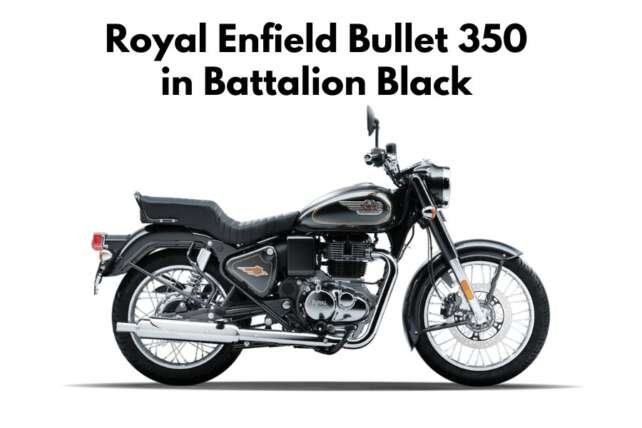 Royal Enfield Bullet 350 Gets New Battalion Black Colour - GaadiFy