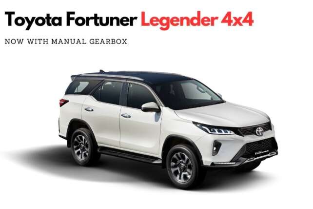 Toyota Fortuner Legender 4x4 Gets Manual Transmission