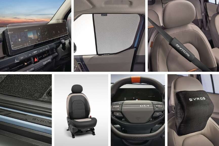 Kia Syros Accessories Range Detailed — Check Full Price List