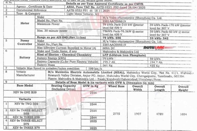 Mahindra XEV 9e To Get New Variants: Pack Two B59, Pack Three Select B79