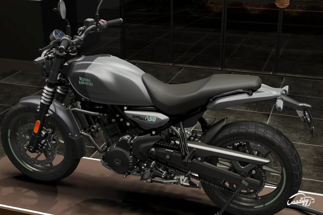 Royal Enfield Guerrilla 450 Now Available In New Shadow Ash Colour ...