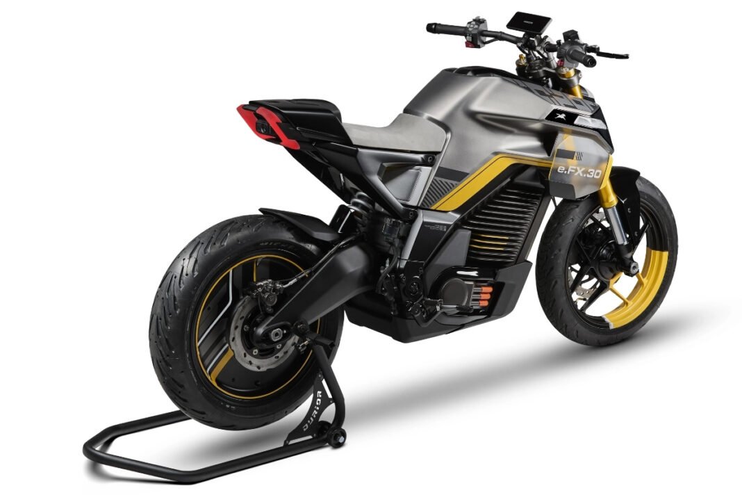 TVS Reveals e.FX.3O Concept Electric Bike - GaadiFy